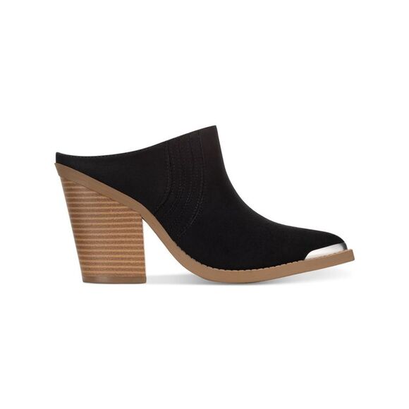 Sun + Stone | Shoes | Sun Stone Womens Black Deyzaa Toe Block Heel Slip ...